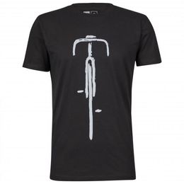 DEDICATED - T-Shirt Stockholm Bike Front - T-Shirt Gr S schwarz