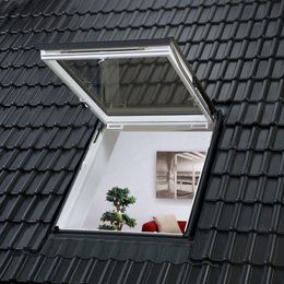 Velux Ausstiegsfenster GTU 0070 Kunststoff THERMO Dachfenster, 78x140 cm (MK08)