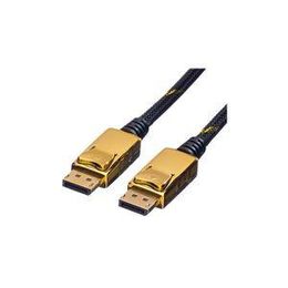 Roline Gold Videokabel, DisplayPort-Stecker - DisplayPort-Stecker, 4096 x 2560, 1m - 11.04.5644