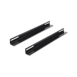 Delock 19" Tragschiene f&uuml;r Netzwerkschrank 450 x 40 mm, Einbauschienen schwarz, 2 St&uuml;ck
