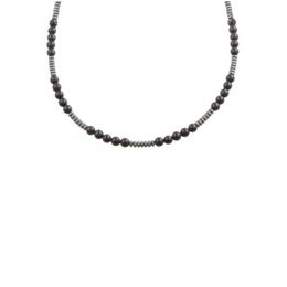 Firetti Collier Schmuck Geschenk Halsschmuck Halskette Ankerkette Onyx Hämatit, mit Onyx und Hämatit, Made in Germany, schwarz