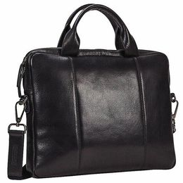 Leonhard Heyden Roma Aktentasche Leder 38 cm Laptopfach schwarz