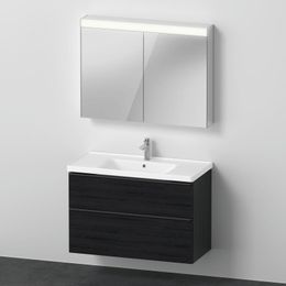 Duravit D-Neo Waschtisch und Waschtischunterschrank und Spiegelschrank, DE011701616,