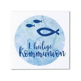Rayher Wachsmotiv blau Heilige Kommunion Ø 6,7 cm