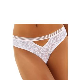 Lascana String weiß Gr. 32/34 für Damen. Körpernah