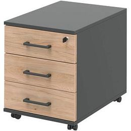 Röhr-Bush röhr direct.office Rollcontainer hickory 3 Auszüge 42,5 x 50,0 x 55,0 cm