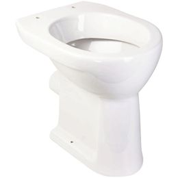 'aquaSu® Stand WC +6 cm, Erhöhtes WC +6 cm, Bodenstehende Toilette, Erhöhtes WC, Für große Menschen und für Senioren, Hygienischer Flachspüler,