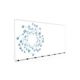 Primedeco Garderobenpaneel Magnetwand und Memoboard aus Glas Wassertropfen