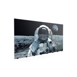 Primedeco Garderobenpaneel Magnetwand und Memoboard aus Glas Astronaut