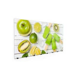 Primedeco Garderobenpaneel Magnetwand und Memoboard aus Glas Fruchteis