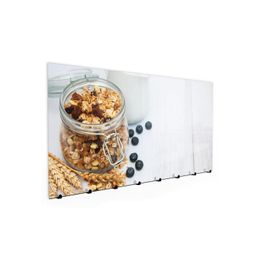 Primedeco Garderobenpaneel Magnetwand und Memoboard aus Glas Milch und Granola