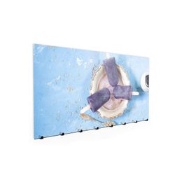 Primedeco Garderobenpaneel Magnetwand und Memoboard aus Glas Lavendel Eis am Stiel