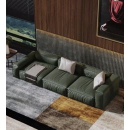 JVmoebel Sofa, Sofa 4 Sitzer Big xxl Couch Sofas Couchen Wohnzimmer Design Viersitzer Grün Neu