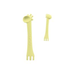 Kikkaboo Kinderlöffel Kinder Silikonlöffel Giraffe