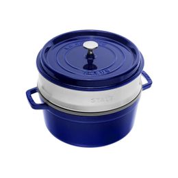 Staub Schmortopf, blau