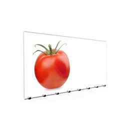 Primedeco Garderobenpaneel Magnetwand und Memoboard aus Glas Tomate