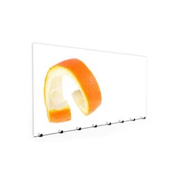 Primedeco Garderobenpaneel Magnetwand und Memoboard aus Glas Mandarinenschale