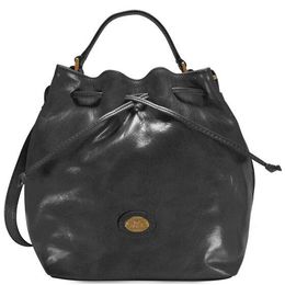 The Bridge Story Donna Beuteltasche Leder 24 cm nero-goldfarben