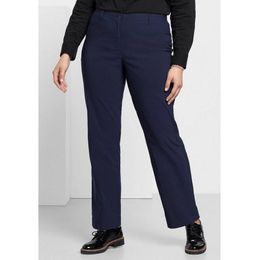 sheego Stretch-Hose Große Größen mit schmalem Bund, blau