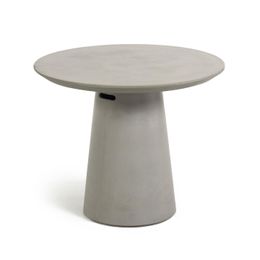 Kave Home Itai runder Outdoor Tisch aus Zement Ø 90 cm