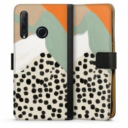 DeinDesign Handyhülle Boho Kunst Abstrakt Crazy Life Art 03 Boho, Huawei Honor 20 Lite Hülle Handy Flip Case Wallet Cover, schwarz