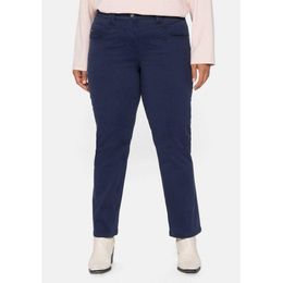 sheego 5-Pocket-Hose Große Größen in extrakurzer Petite-Länge, blau