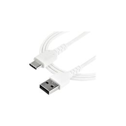 StarTech.com 1 m / 3.3 ft. USB 2.0 to USB C Cable - White - Aramid Fiber - USB-C cable - 1 m