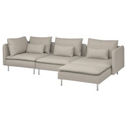 IKEA SÖDERHAMN 4er-Sofa mit Récamiere