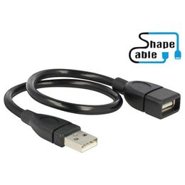 Delock ShapeCable Verlängerungskabel USB 2.0-A Stecker USB-Kabel