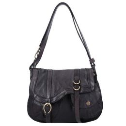 Campomaggi Schultertasche Leder 24 cm grigio