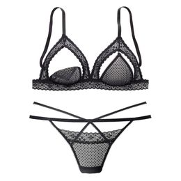 Petite Fleur Gold Underwear Sets female Black size 85
