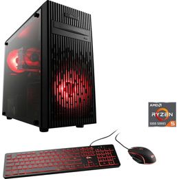 CSL Sprint V28312 Gaming-PC (AMD Ryzen 5 5600G, AMD Radeon Graphics, 32 GB RAM, 1000 GB SSD, Luftkühlung), schwarz