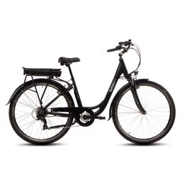 SFM BIKES Saxxx City-E-Bike Advanced Sport, schwarz matt, 45 cm Rahmenhöhe