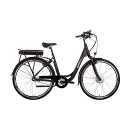 SFM BIKES Saxxx City-E-Bike Advanced Plus, schwarz matt, 45 cm Rahmenhöhe