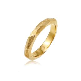 Elli Premium Partnerring »Freundschaftsring Trauring Organic matt 925 Silber« Gold 62 mm Moderner Partnerring für Mann und Frau