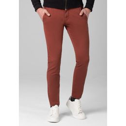 Timezone Chinos »Slim JannoTZ« rot 32/34 - Länge 34 Länge 34 32/34 Medium Waist Hose