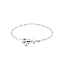 Elli Damen Armband &raquo;Anker Kreuz 925 Silber&laquo; silber
