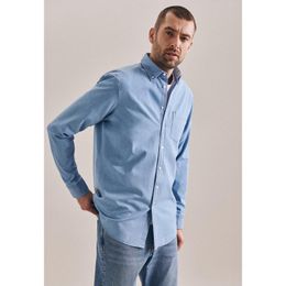 Seidensticker Jeanshemd &raquo;Regular&laquo; Regular Langarm Button-Down-Kragen Uni blau 3XL (48) - normale &Auml;rmell&auml;ngen normale &Auml;rmell&auml;ngen 3XL (48) Passform:...