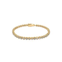 Elli Armband &raquo;Tennis Armband mit Kristalle Silber&laquo; Gold 20 cm Glamour&ouml;ses Armband f&uuml;r Damen