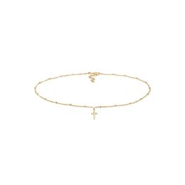 Elli Collier »Choker Kugelkette Kreuz Glaube 925 Silber« Gold 36 Halsnahe Choker Kette mit Kreuz für Damen
