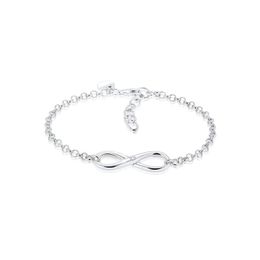 Elli Damen Armband &raquo;Infinity Zirkonia 925 Sterling Silber&laquo; silber
