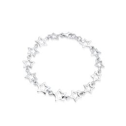 Elli Armband »Sterne 925 Sterling Silber« Silber 19cm Armband für Damen Stern Motiv ideal für den stilbewussten Auftritt