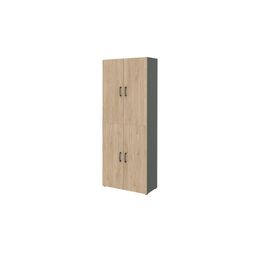 Aktenschrank Kasai - holzfarben - 80 cm - 212,5 cm - 33,5 cm - Sconto