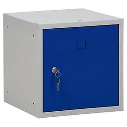 Gürkan Gürkan Schließfachschrank lichtgrau, enzianblau 106998, 1 Schließfach 38,0 x 38,0 x 38,0 cm