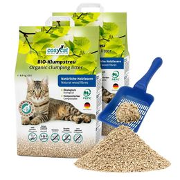 40 L CosyCat Bio-Klumpstreu FEIN aus Holz 100% natürliches Katzenstreu