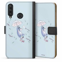 DeinDesign Handyhülle Disney Winnie Puuh I-Aah Offizielles Lizenzprodukt, Huawei Y6p Hülle Handy Flip Case Wallet Cover Handytasche Leder, schwarz
