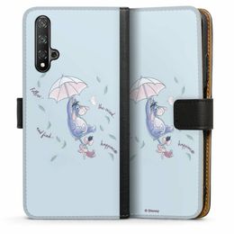 DeinDesign Handyhülle Disney Winnie Puuh I-Aah Offizielles Lizenzprodukt, Huawei Nova 5T Hülle Handy Flip Case Wallet Cover Handytasche Leder, schwarz