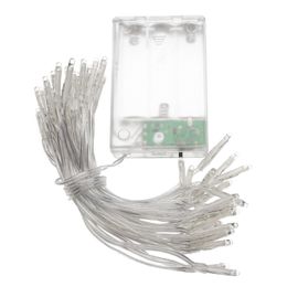 VBS Lichterkette, mini, 40LEDs mit Timer, weiß