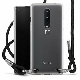 DeinDesign Handyhülle Kein Design Blank, OnePlus 8 Handykette Hülle mit Band Case zum Umhängen Cover mit Kette, weiß
