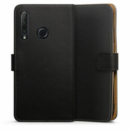 DeinDesign Handyhülle Kein Design Blank, Huawei Honor 20 Lite Hülle Handy Flip Case Wallet Cover, schwarz